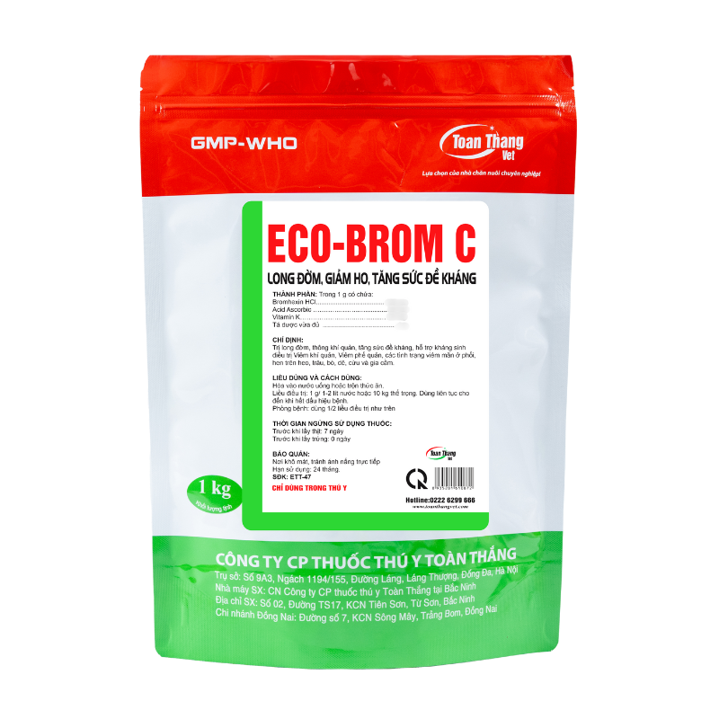 Eco Brom C - Treatment of high fever, cough relief, CRD